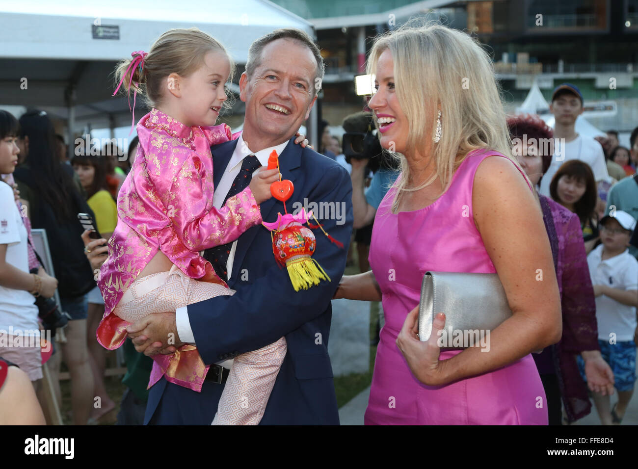 Sydney, Australia. 12 February 2016. Pictured: Bill Shorten with wife ...
