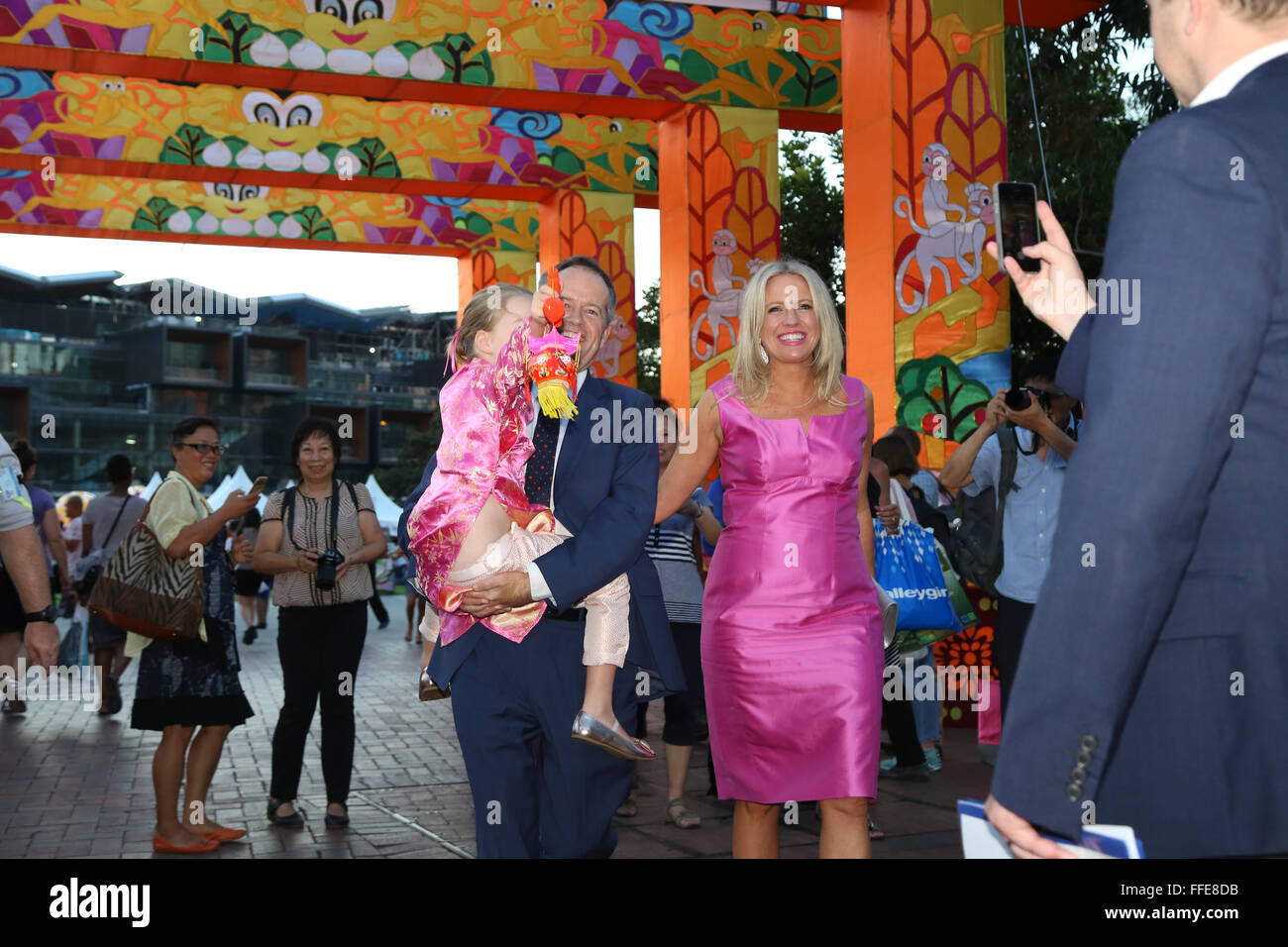 Sydney, Australia. 12 February 2016. Pictured: Bill Shorten with wife ...