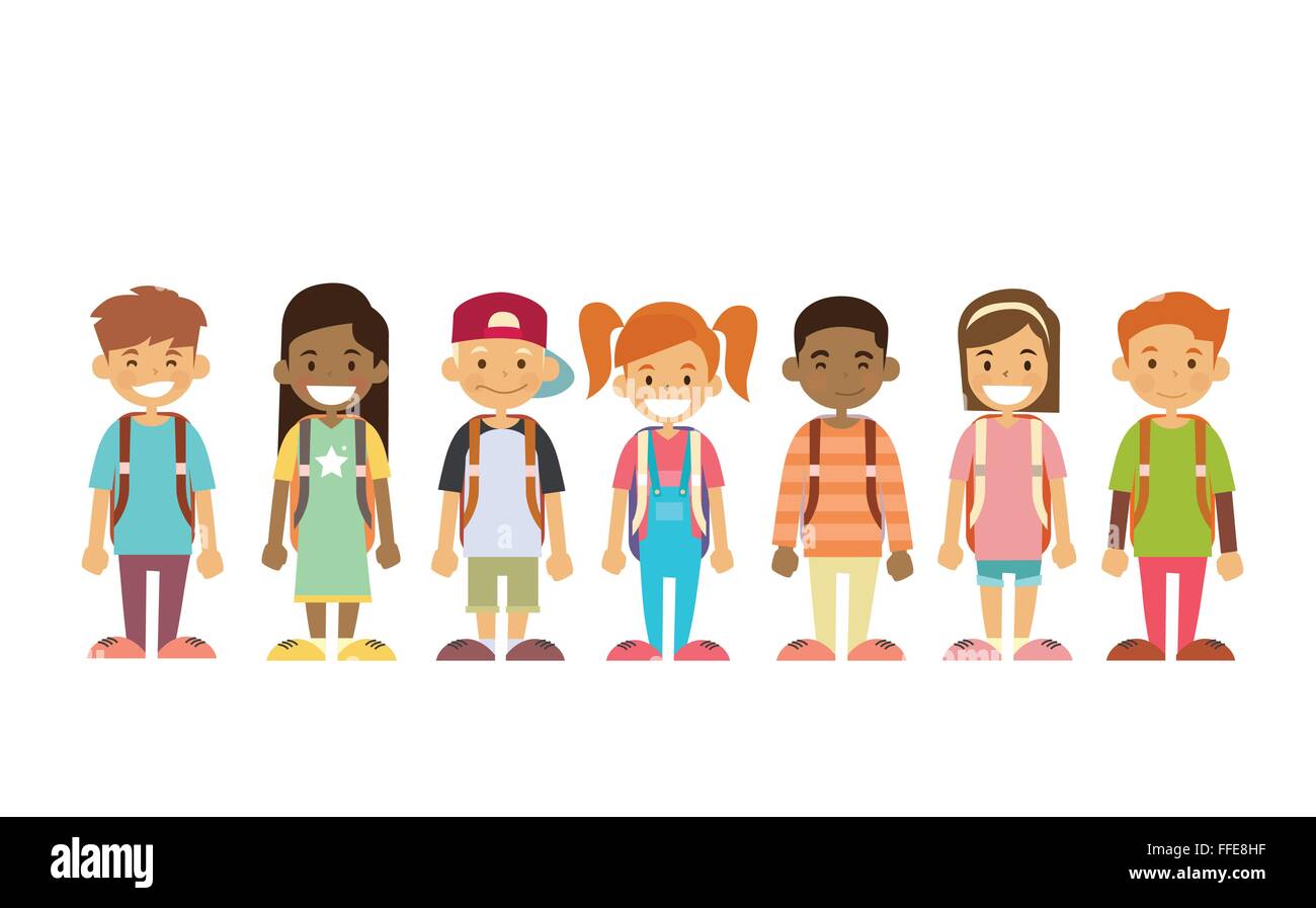 Students Standing In A Line