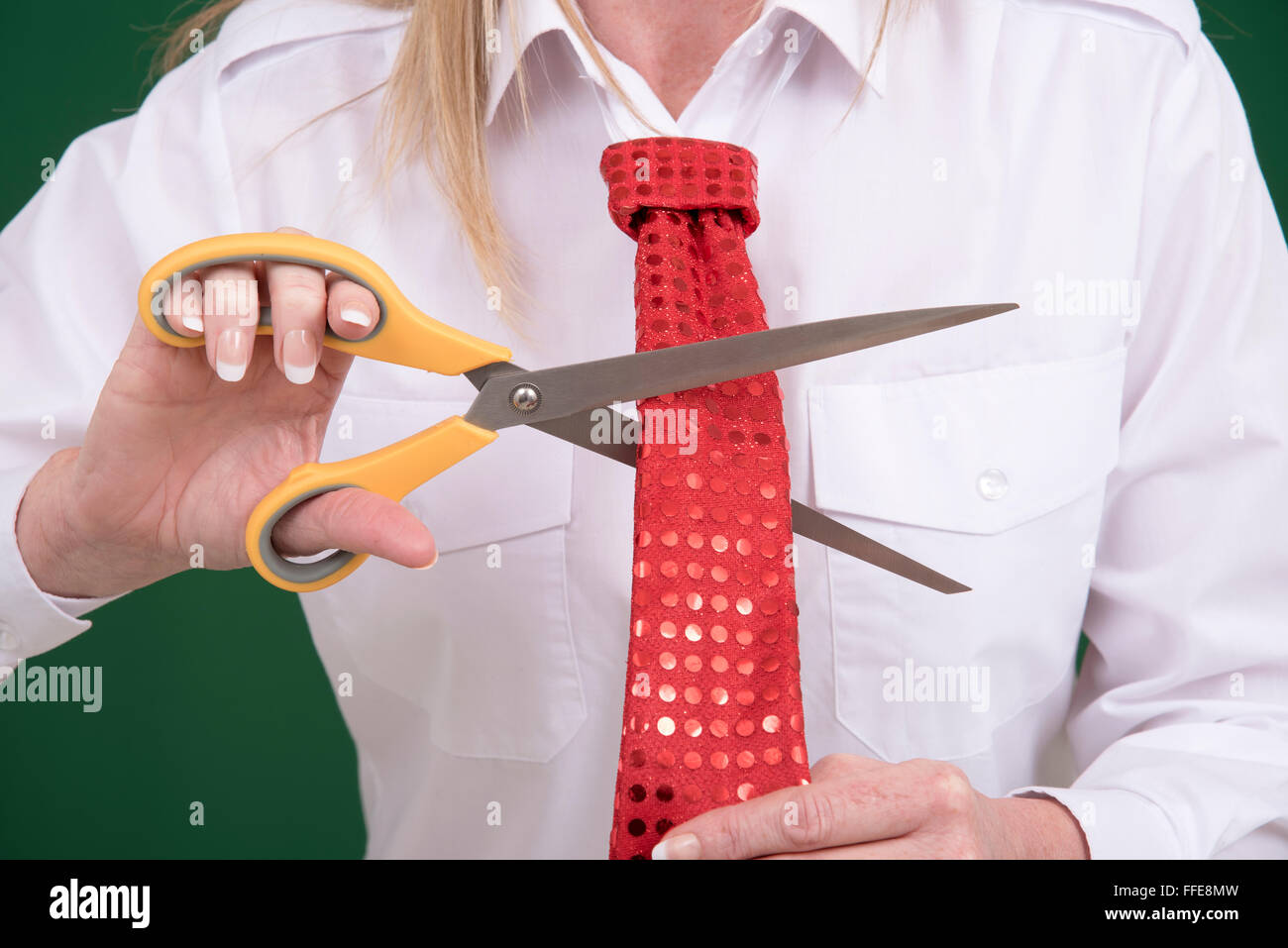 Cutting woman in half hi-res stock photography and images - Alamy