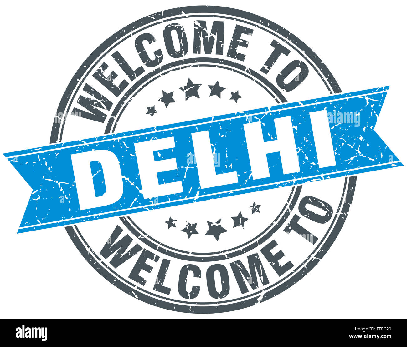 Welcome delhi stamp hi-res stock photography and images - Alamy