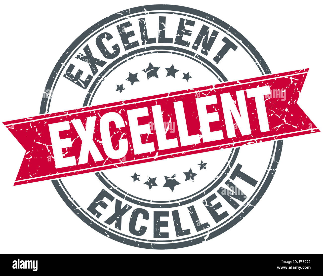 Excellent sign round ribbon hi-res stock photography and images - Alamy