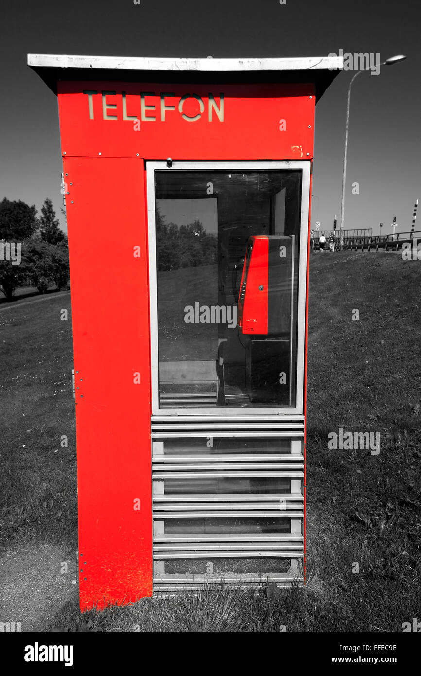 Norwegian telephone box hi-res stock photography and images - Alamy