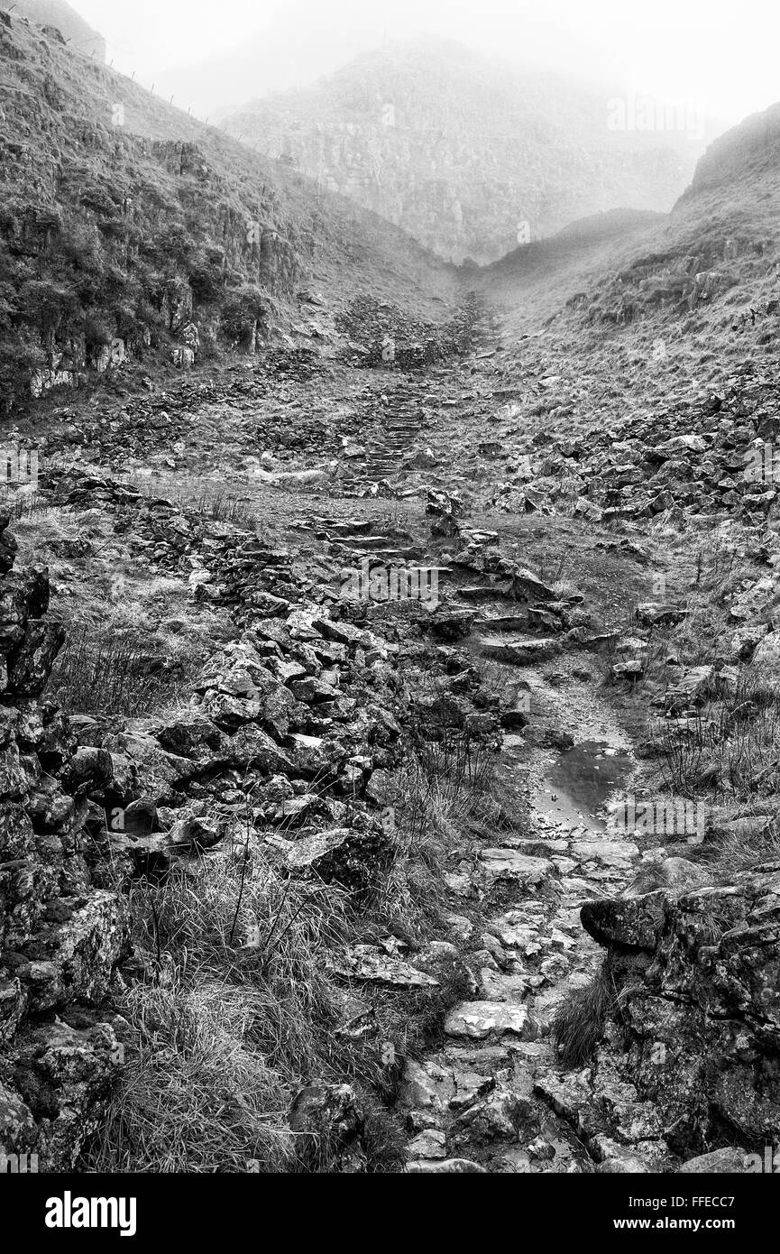 Dramatic Autumn Fall landscape of rocky hills in Yorkshire Dales Stock ...