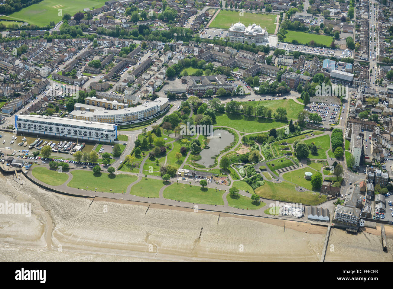 An aerial view of Fort Gardens in Gravesend, Kent Stock Photo - Alamy