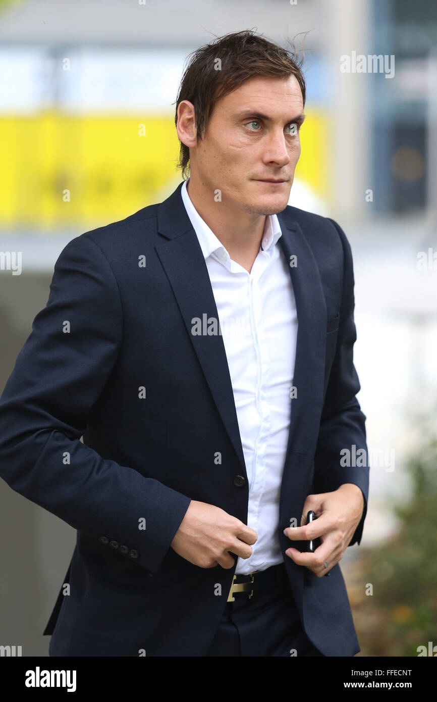 Footballer Dean Whitehead arrives at Bradford Magistrates court charged ...