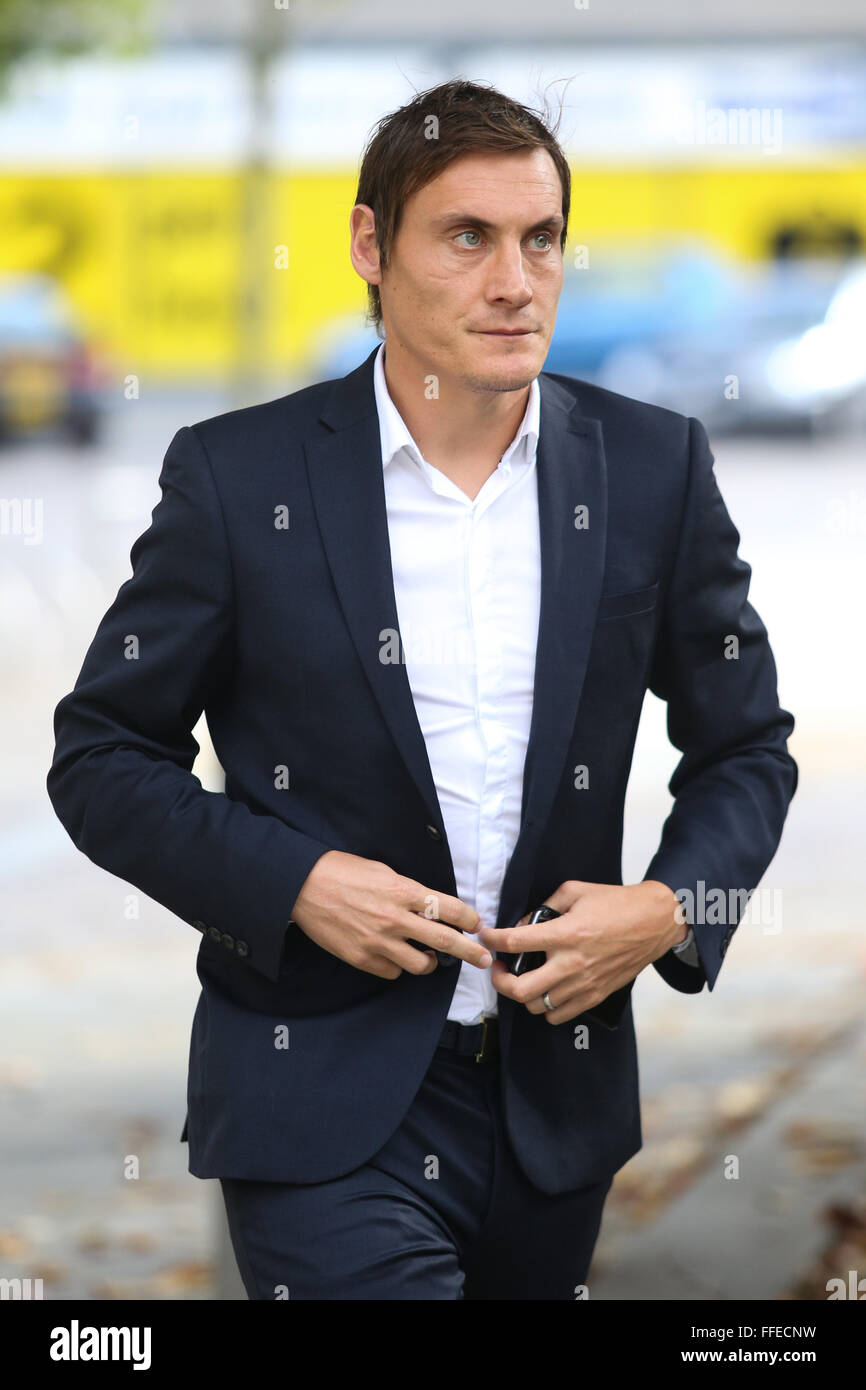 Footballer Dean Whitehead arrives at Bradford Magistrates court charged ...