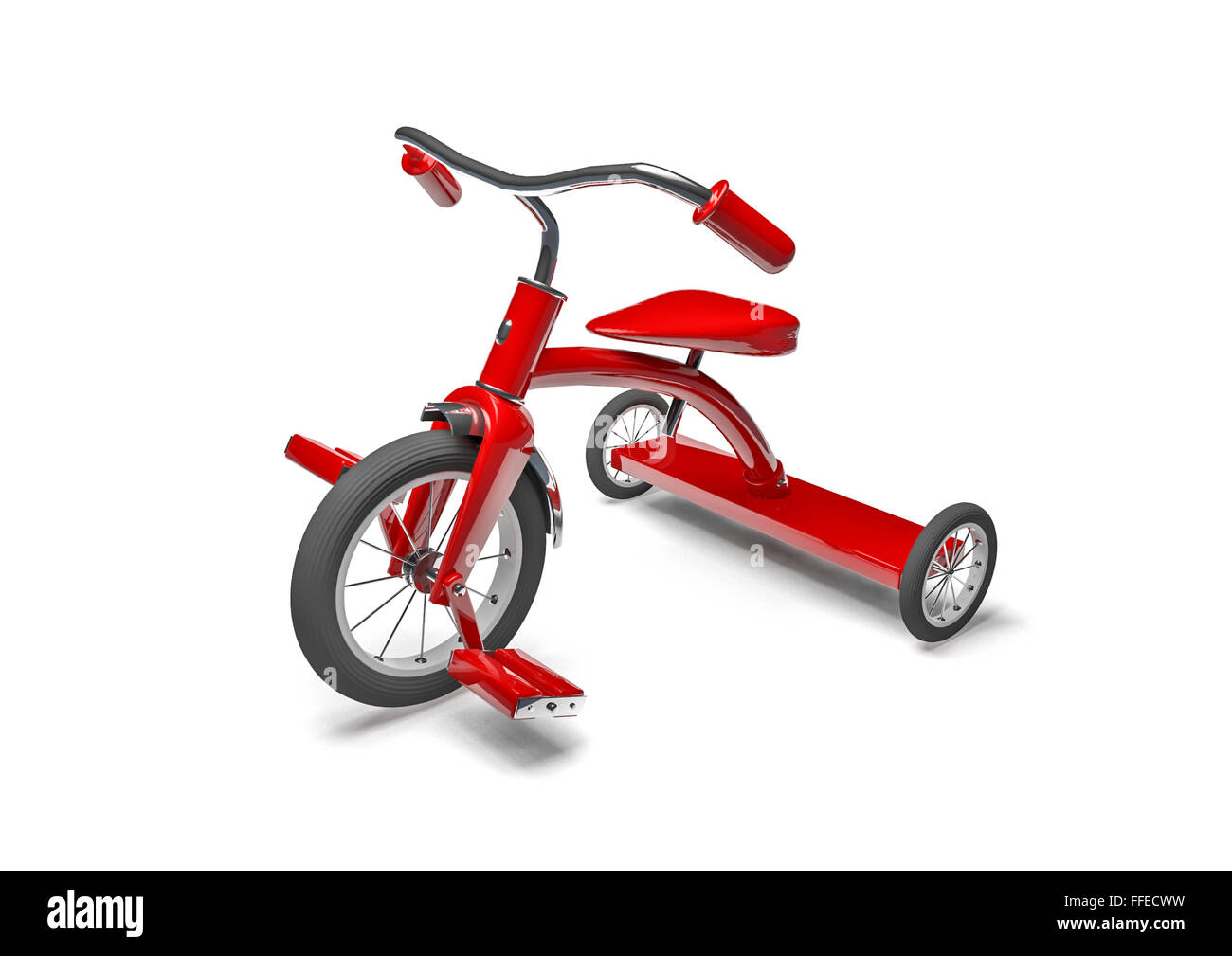 Tricycle / 3D render of tricycle Stock Photo - Alamy