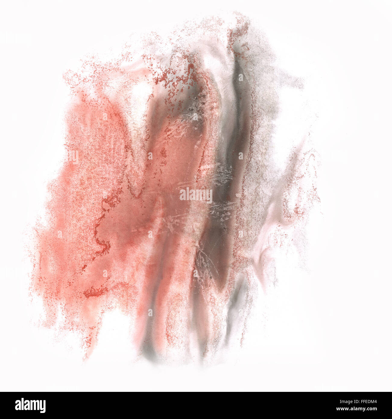 abstract watercolor ink blot brown splash watercolour isolated on white ...