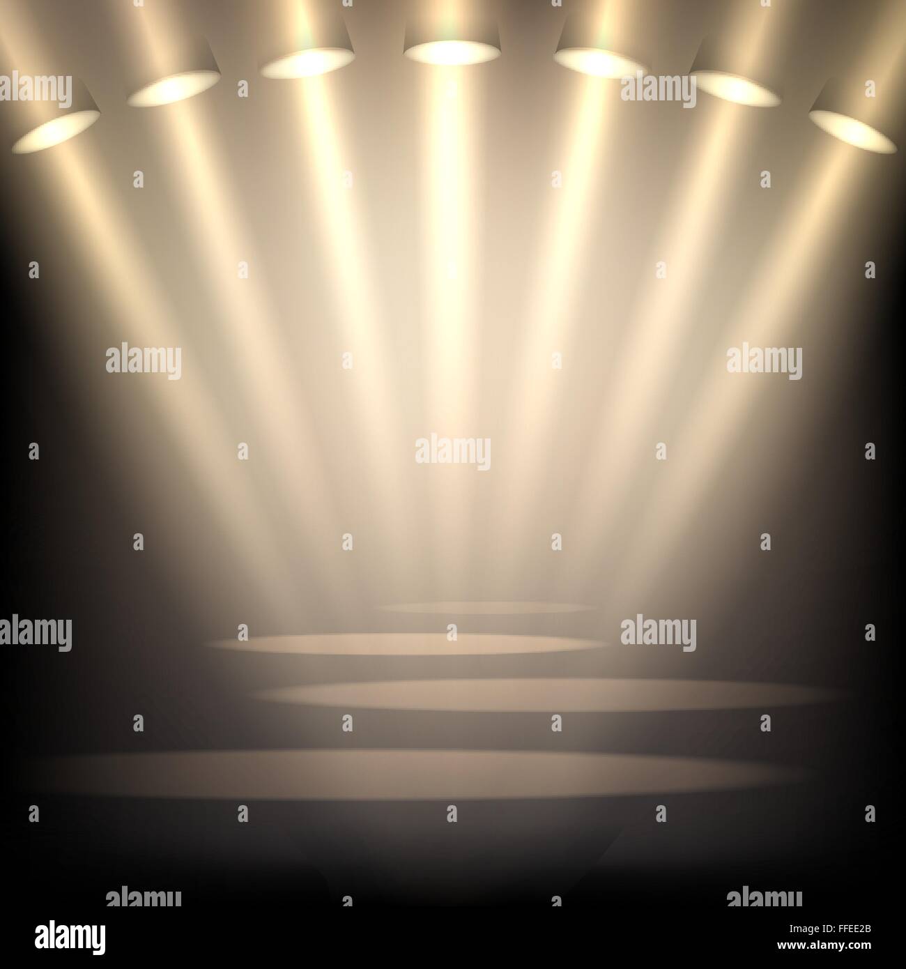 Golden stage light background Stock Vector Image & Art - Alamy