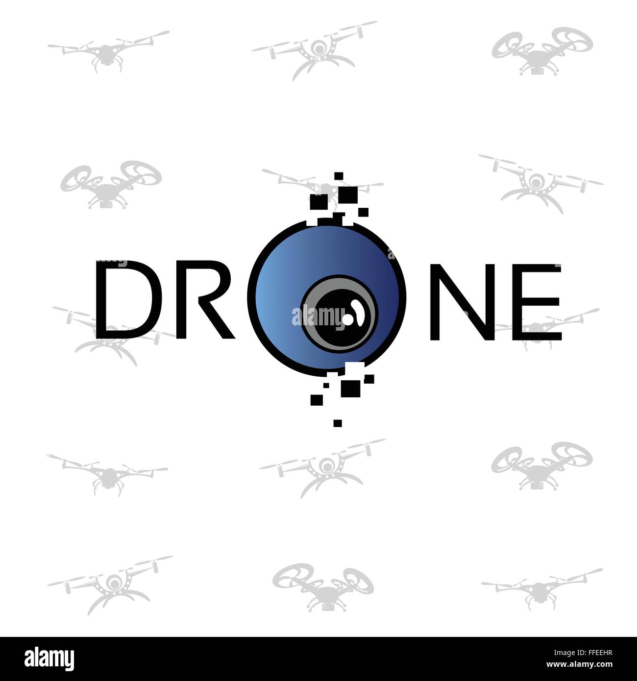 Drone Flying Air Quadrocopter Logo Icon Stock Vector Image & Art - Alamy