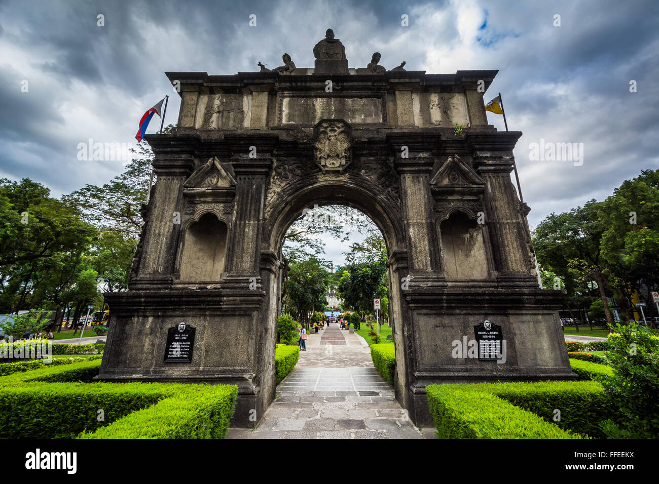 The Arch of The Centuries at University of Santo Tomas, in Sampaloc, Manila, The Philippines ...