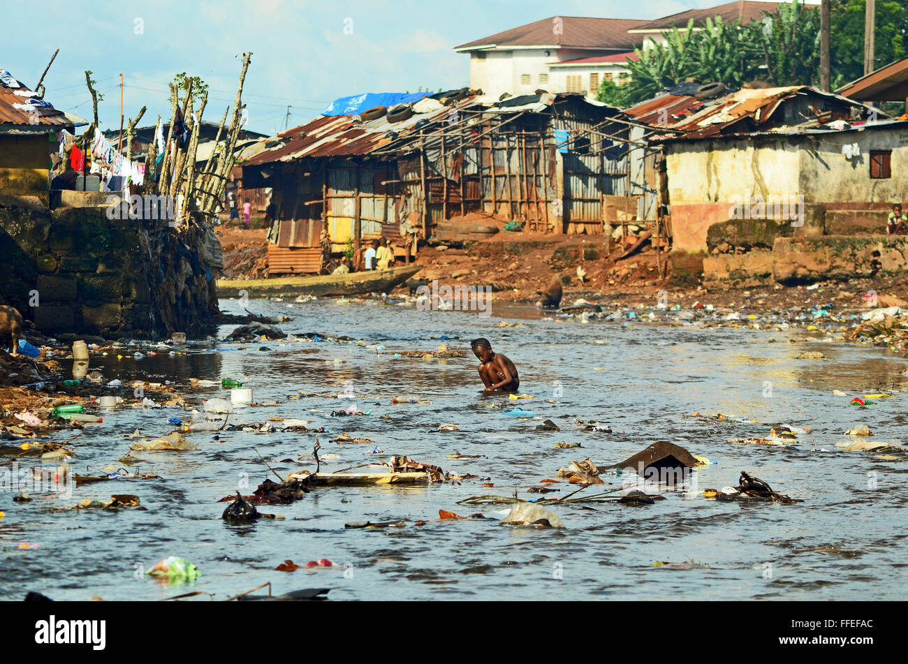 Kroo bay, Freetown, Sierra Leone Stock Photo - Alamy