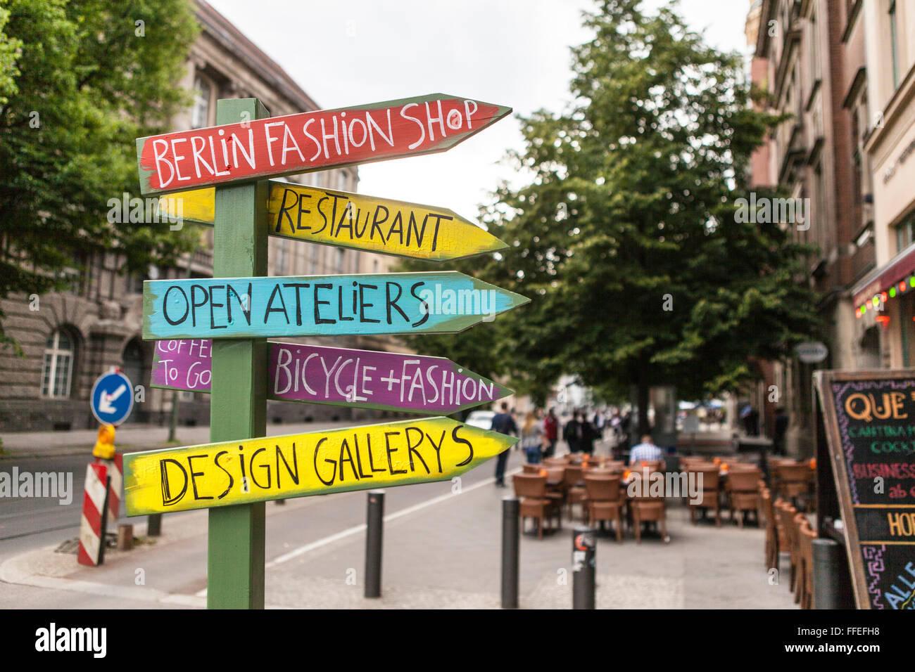 street sign at Berlin street Stock Photo - Alamy