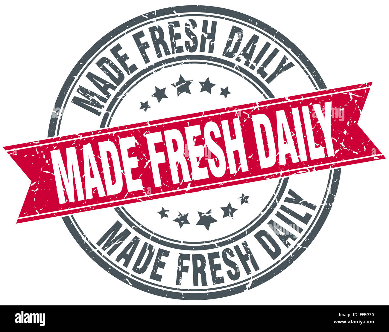 Made fresh daily stamp sign hi-res stock photography and images - Alamy