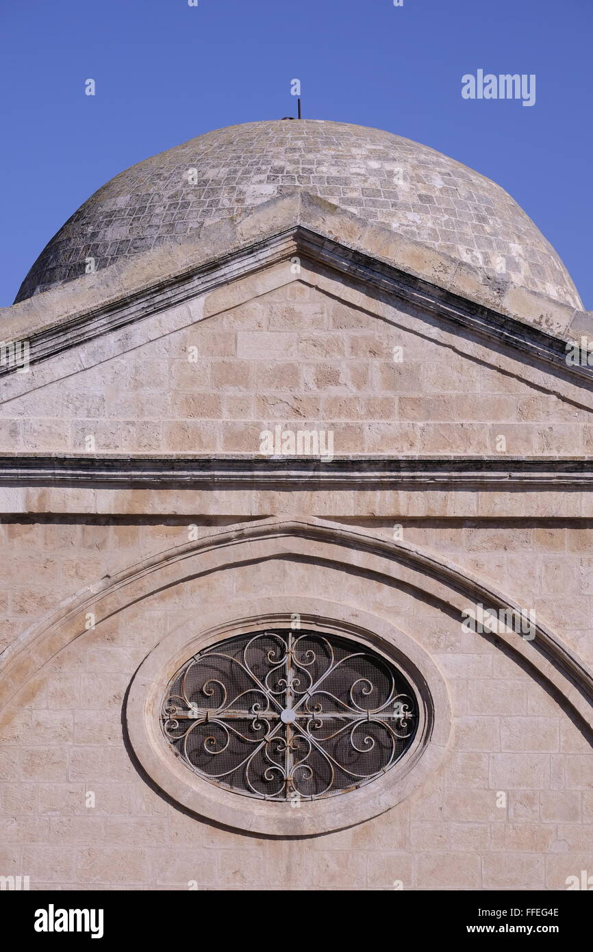 Exterior of the Church of the Holy Archangels, also known as Deir Al ...