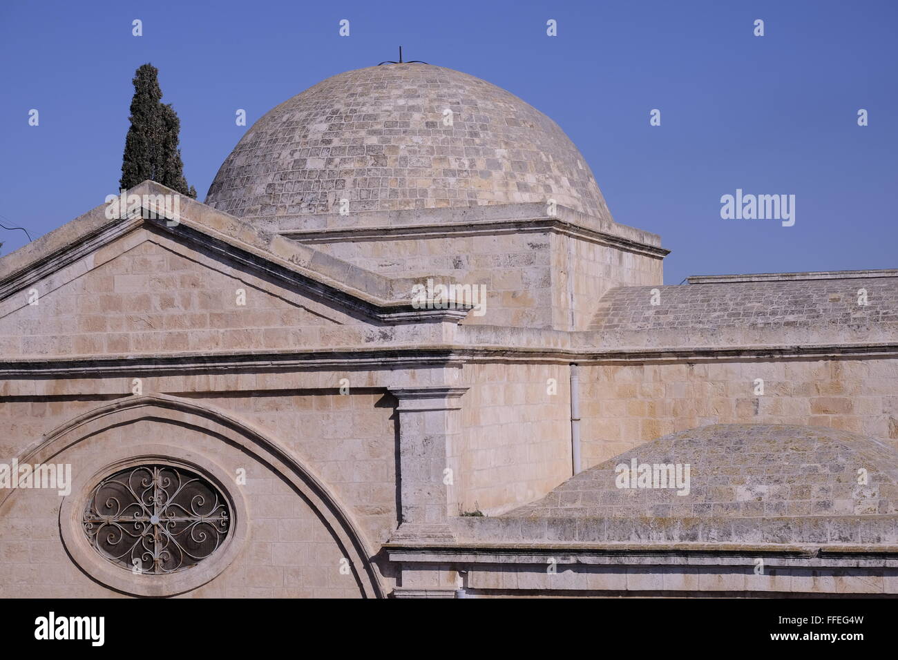 Exterior of the Church of the Holy Archangels, also known as Deir Al ...