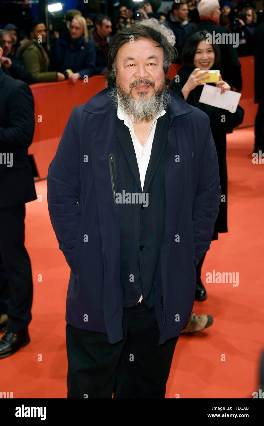 Berlin, Germany. 11th Feb, 2016. Ai Weiwei attending the 'Hail Caesar!' premiere at the 66th ...