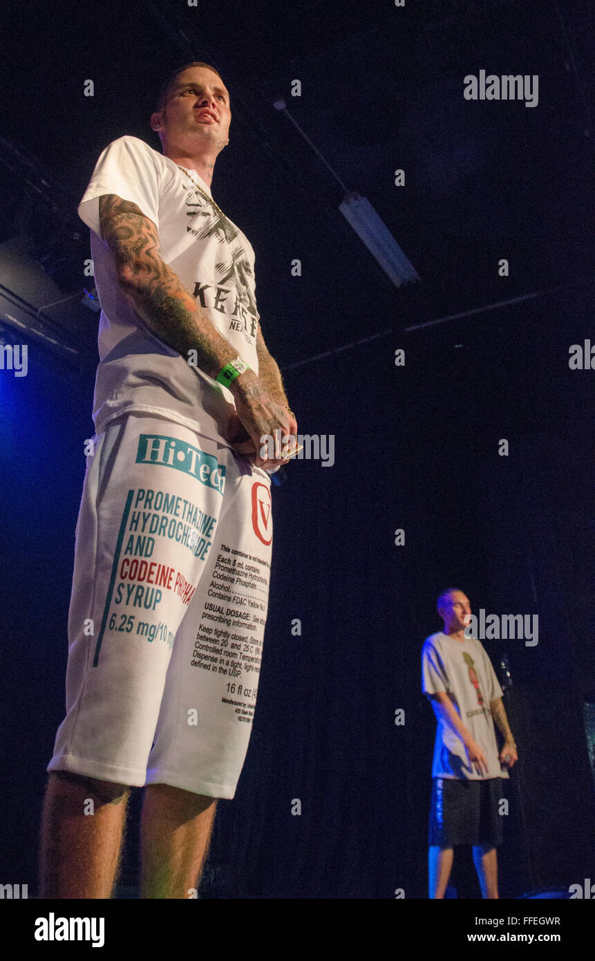 Sydney, Australia. 12th February, 2016. Australian rapper Kerser ...