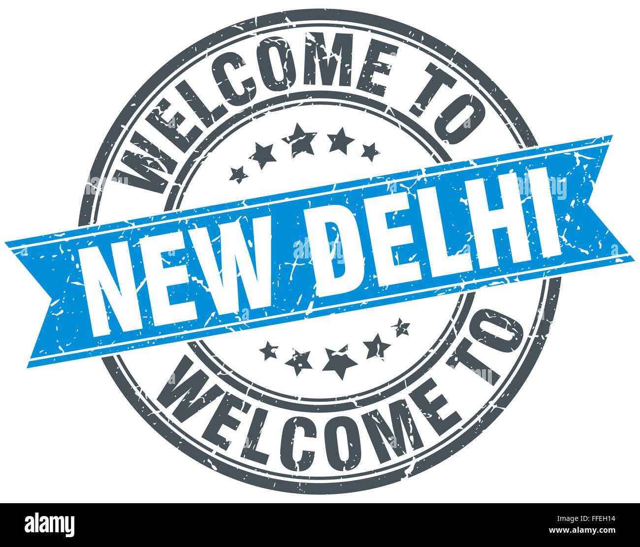 Welcome delhi stamp hi-res stock photography and images - Alamy