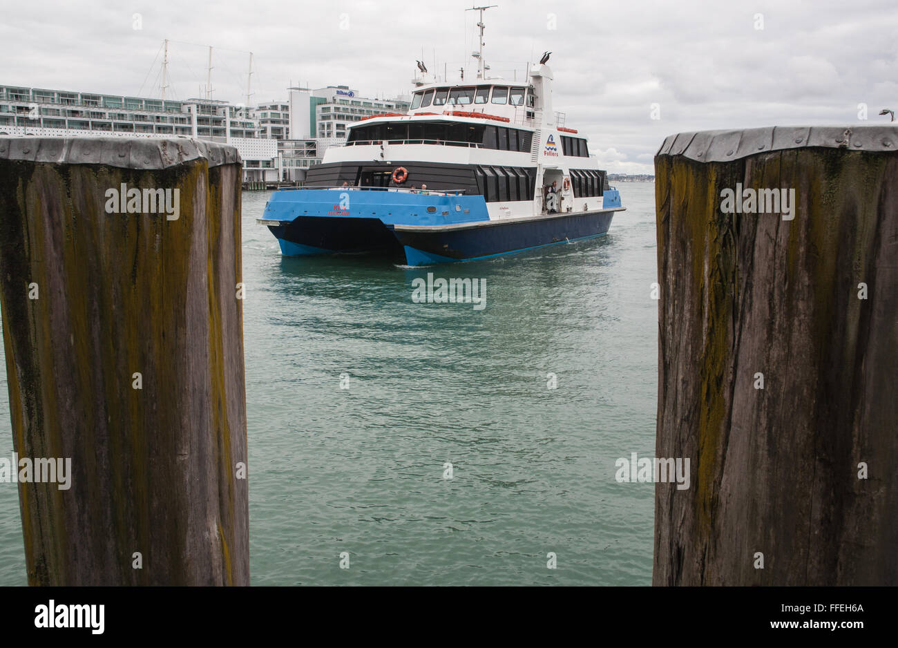 Ferry boat at Ferry Terminal,Downtown,Auckland Harbour,Auckland,New ...