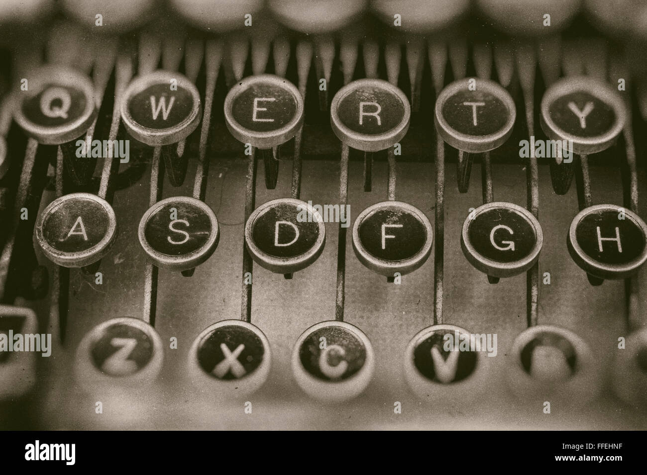 Typewriter Keys Banner