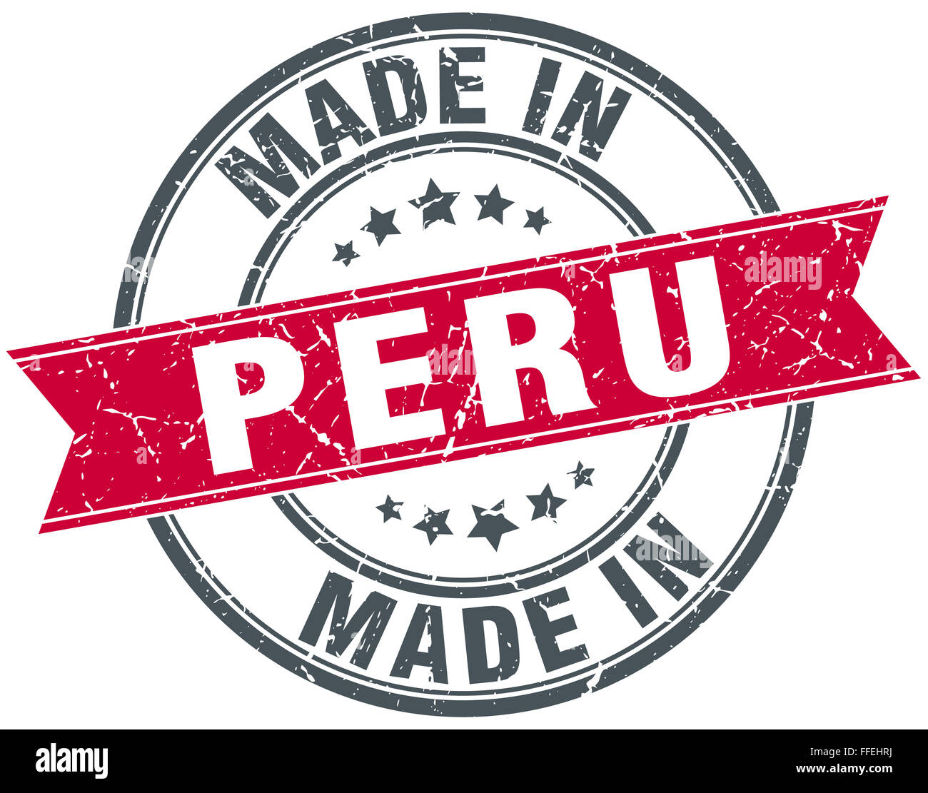 Made in peru red stamp hi-res stock photography and images - Alamy