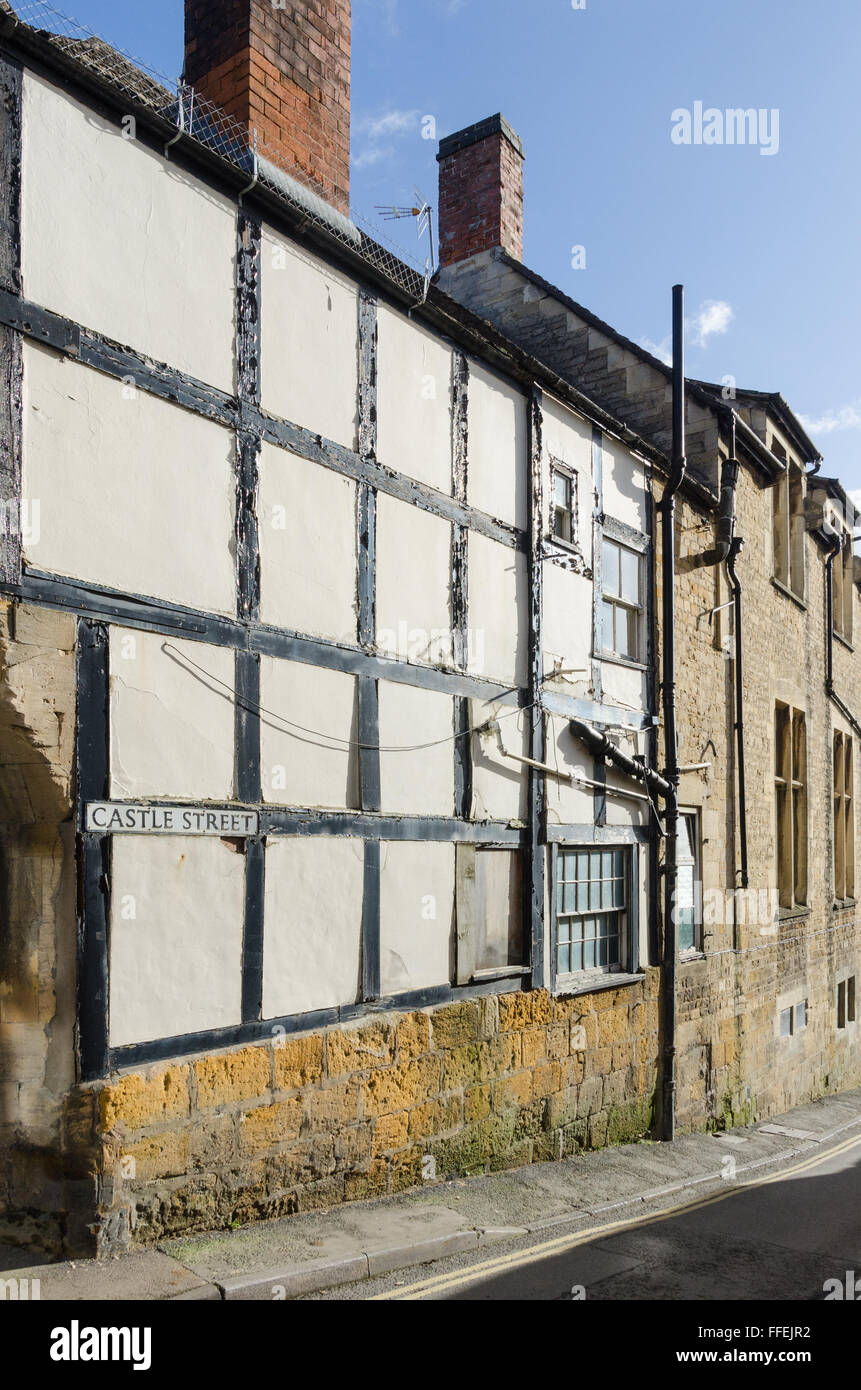 Timber box frame building in Castle Street, Winchcombe Stock Photo - Alamy