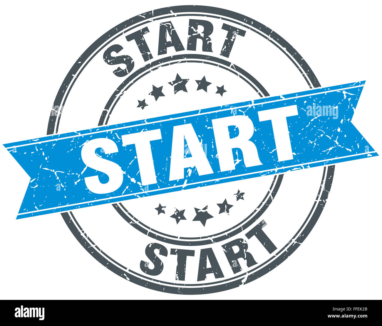 Start grunge retro blue hi-res stock photography and images - Alamy