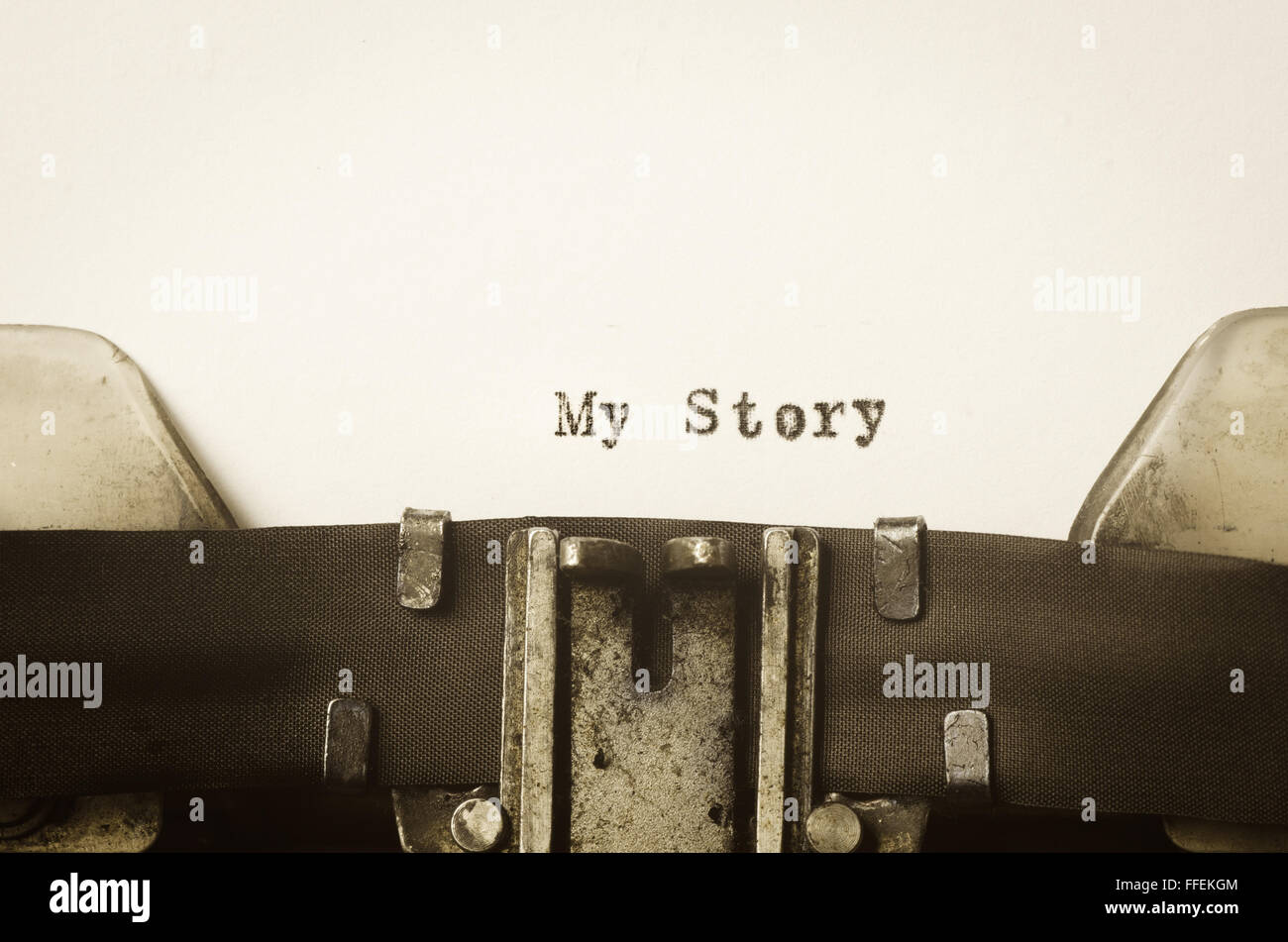Story word written on hi-res stock photography and images - Alamy