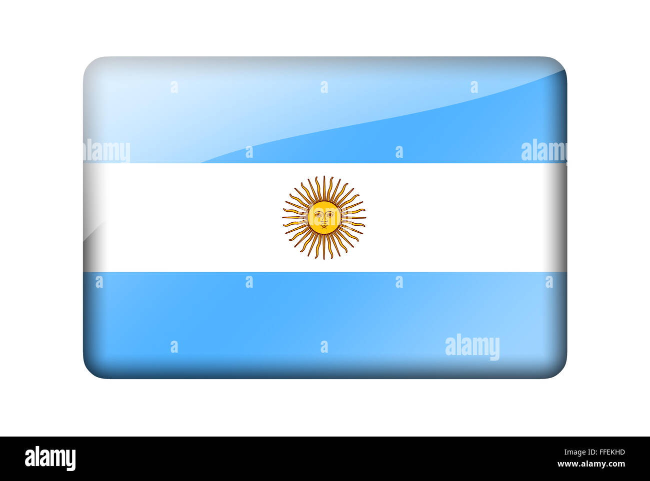 The Argentine flag Stock Photo - Alamy