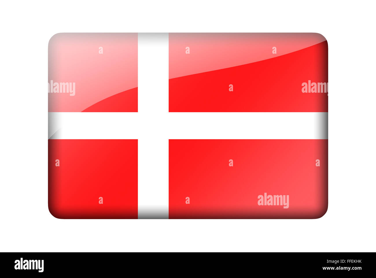 The Danish flag Stock Photo - Alamy