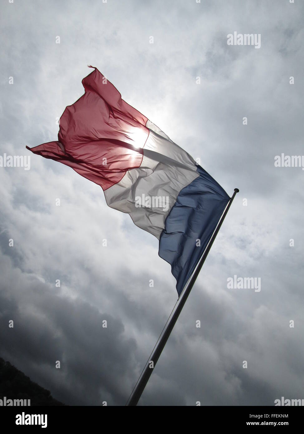 French flag pole hi-res stock photography and images - Alamy