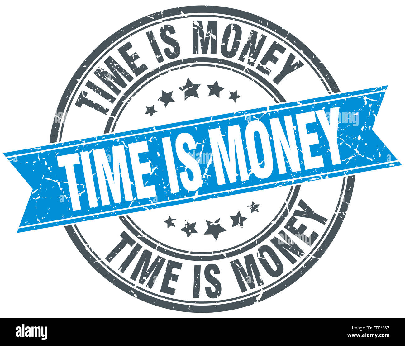 Time money grunge ribbon hi-res stock photography and images - Alamy