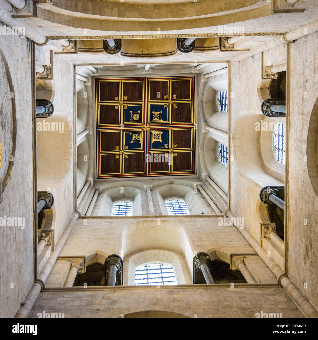 Ceiling of front tower in Chichester Cathedral Stock Photo - Alamy