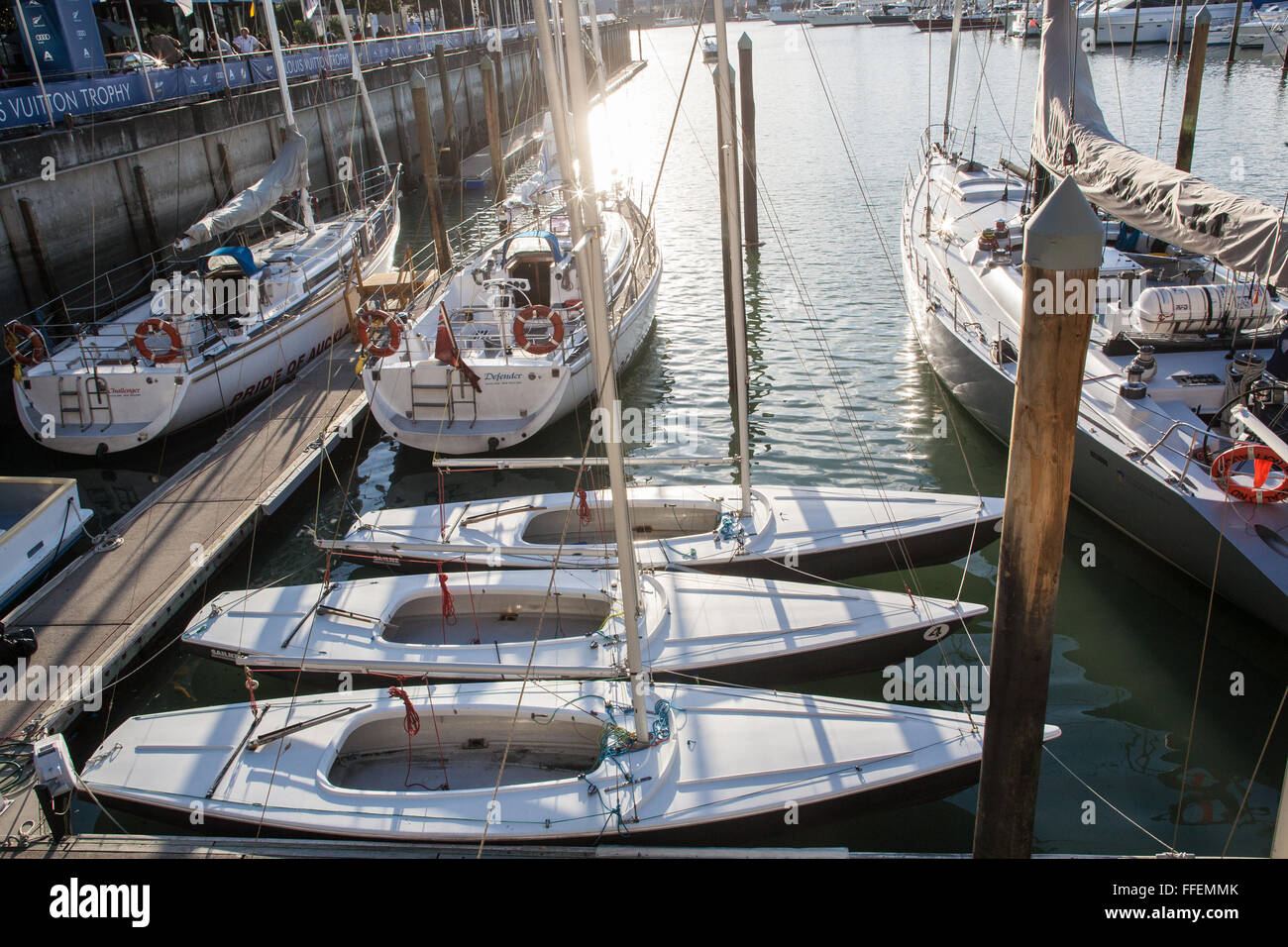 At Viaduct Basin Marina Harbour,Auckland,New Zealand Stock Photo - Alamy