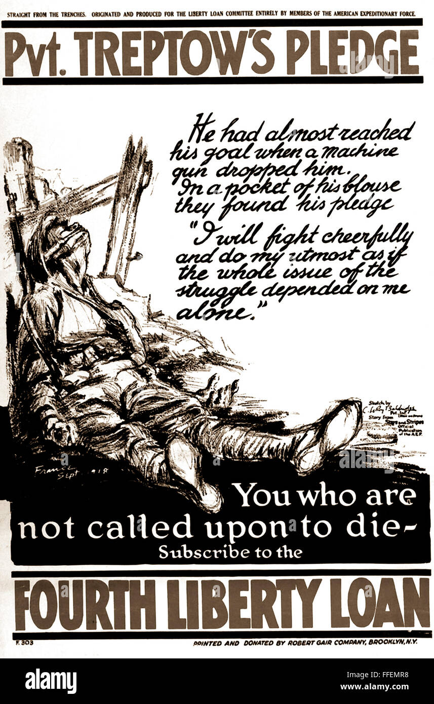 Pvt. Treptow's Pledge. "I will fight cheerfully and do my utmost as if ...