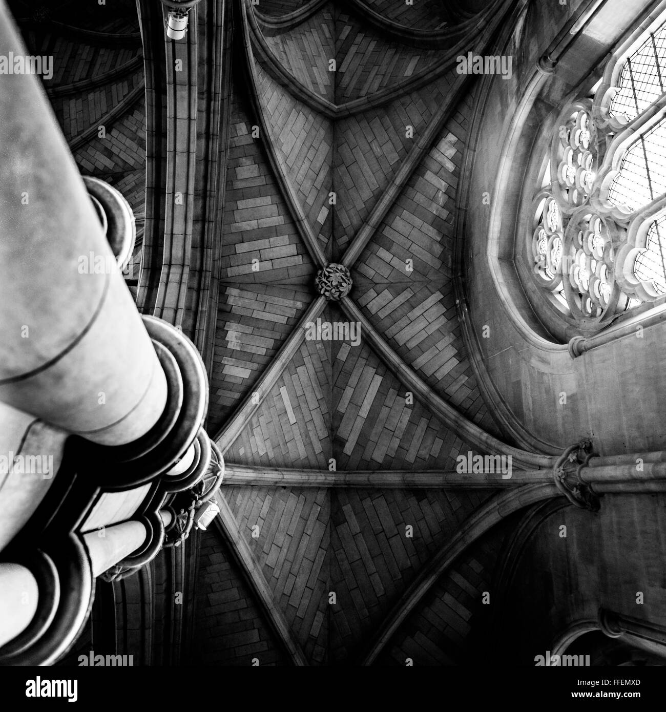 The impressive nave ceiling in The Cathedral of Our Lady & St. Philip ...