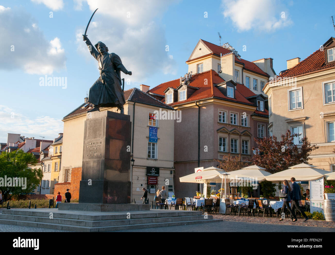 Statue of Polish revolutionary Jan Kilinksi, Warsaw Stock Photo - Alamy