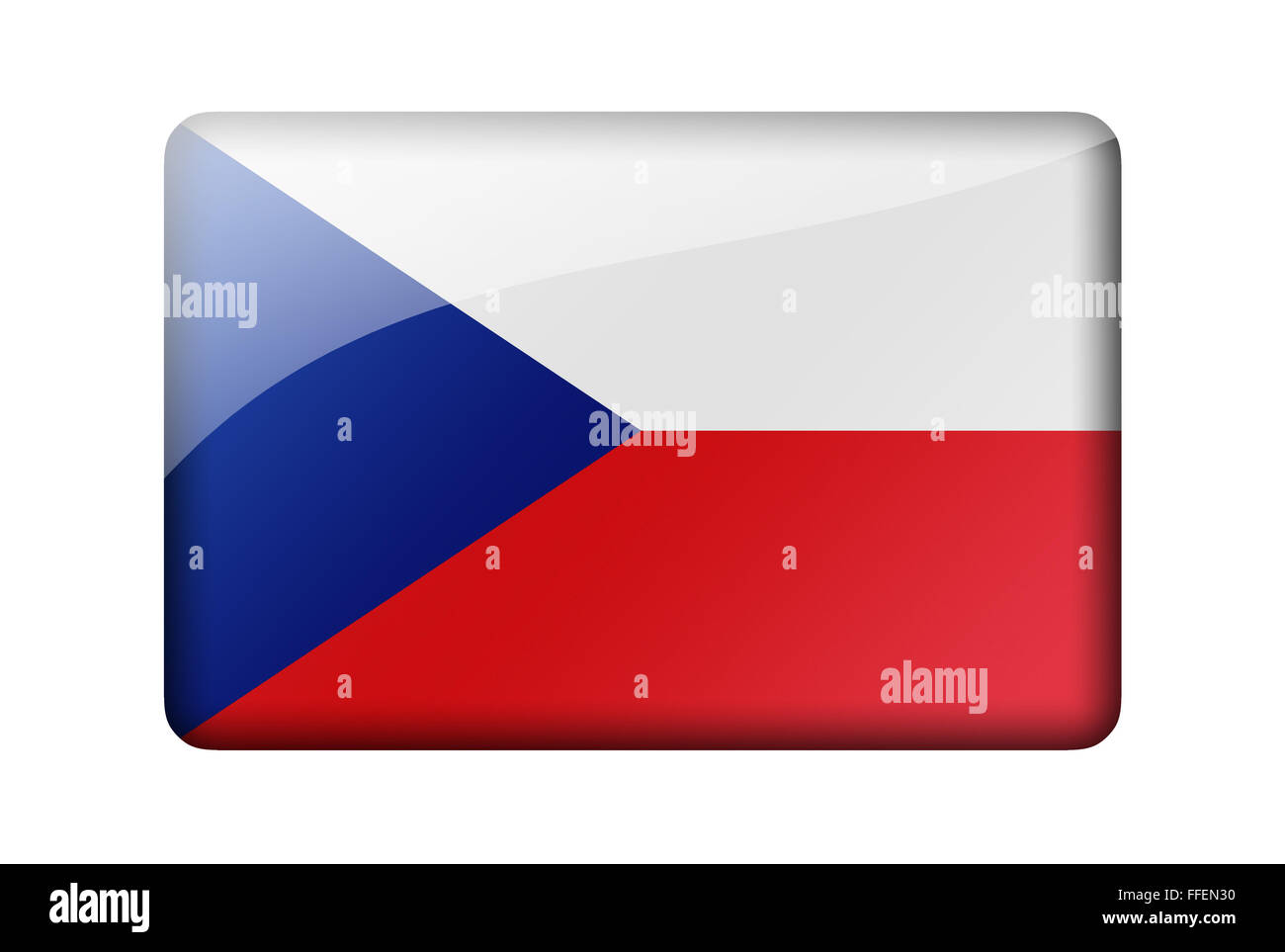 The Czech flag Stock Photo - Alamy