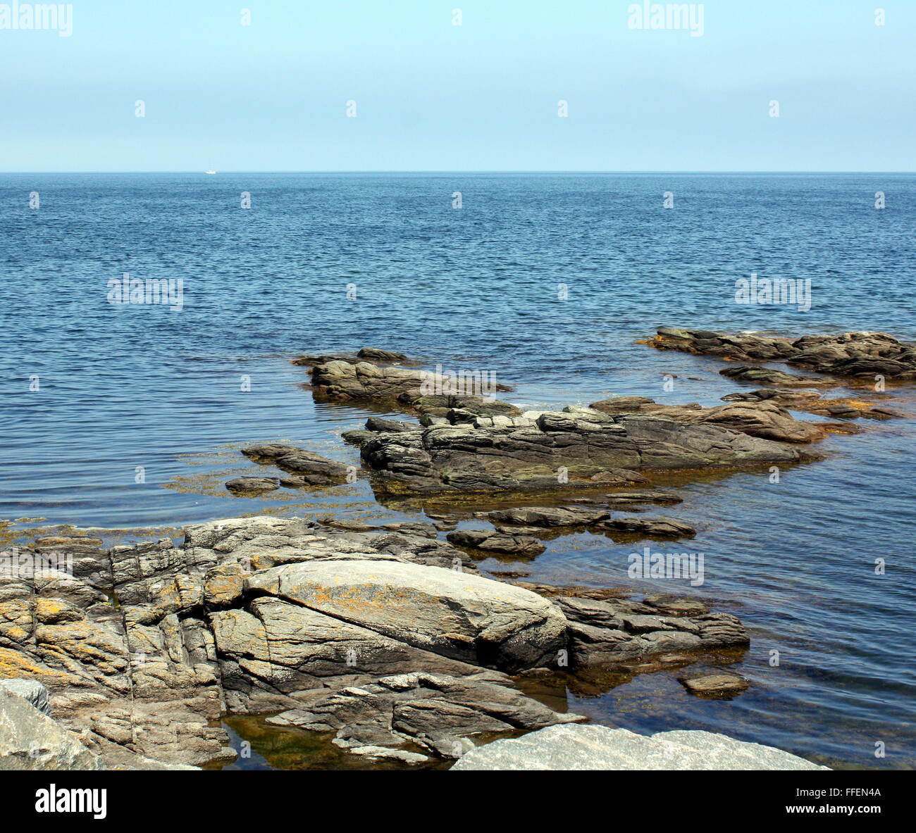 Rocks on the Baltic Sea at Bornholm. Denmark Stock Photo - Alamy