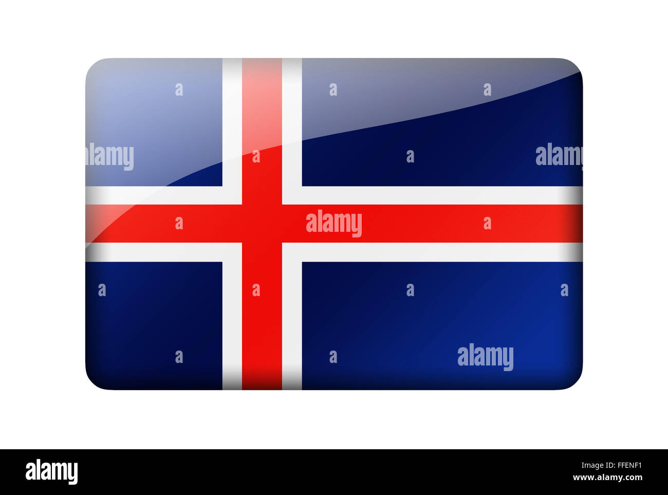 The Icelandic flag Stock Photo - Alamy