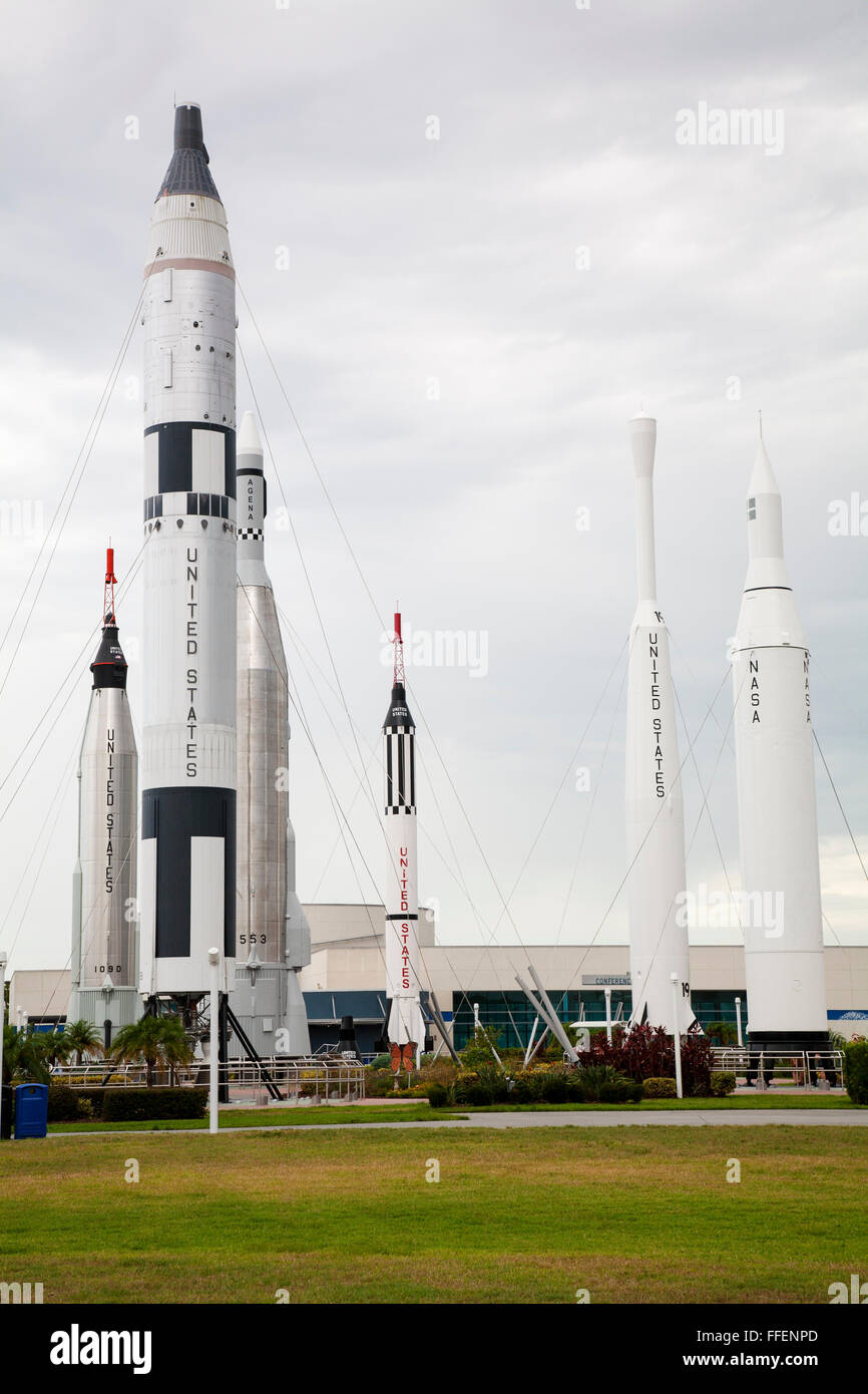 Kennedy Space Centre Rocket Garden High Resolution Stock Photography ...