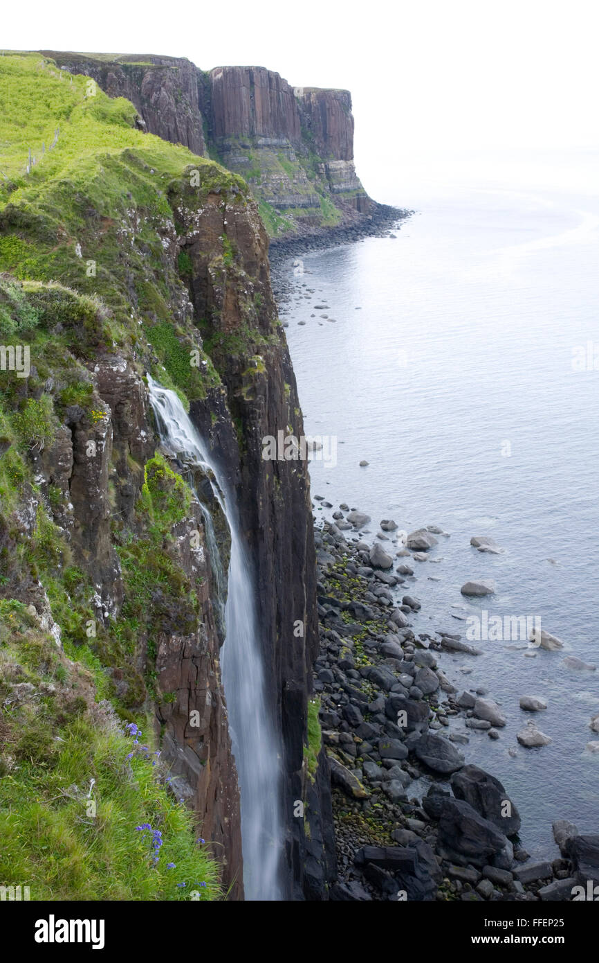 Staffin, Isle of Skye, Highland, Scotland. Mealt Falls, a spectacular ...