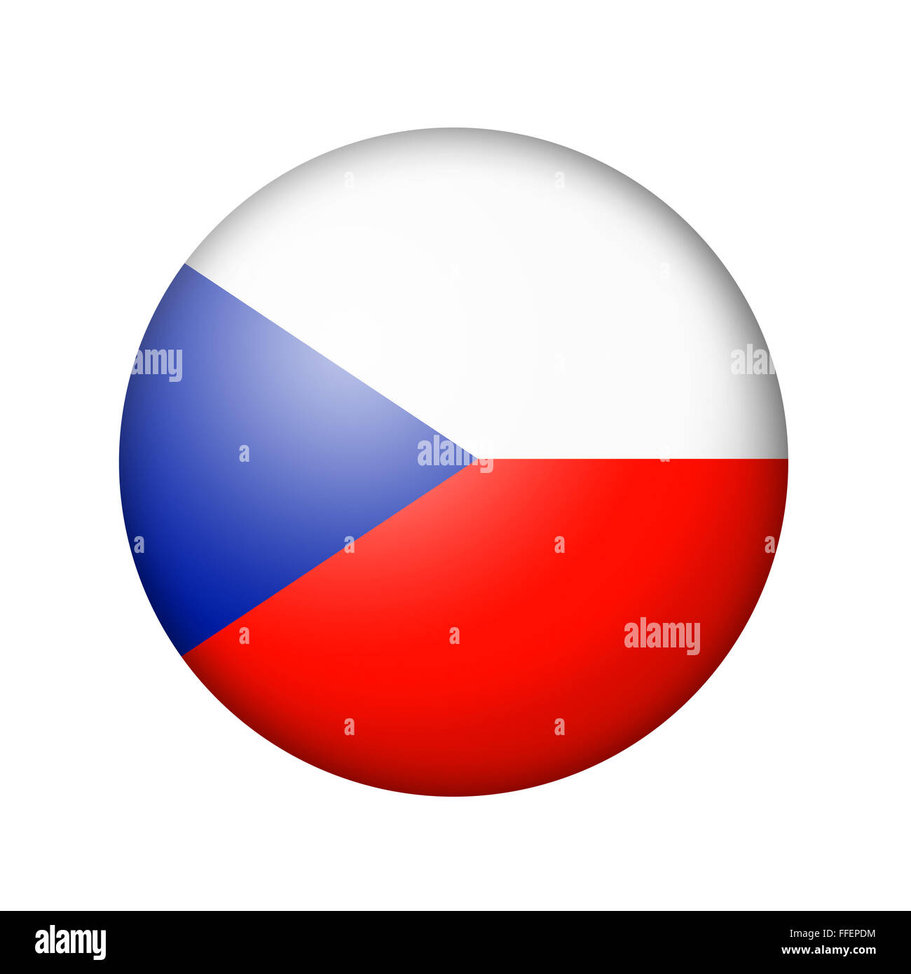 The Czech flag Stock Photo - Alamy