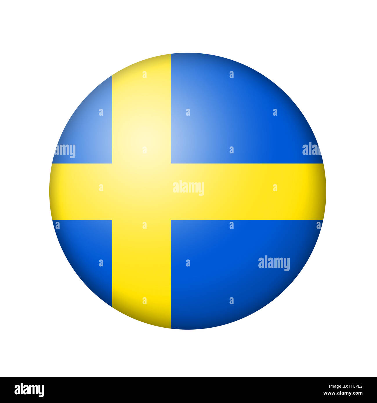 The Swedish flag Stock Photo - Alamy