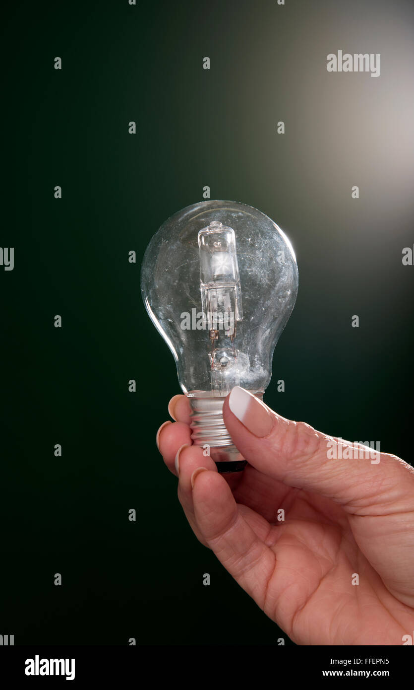 Hand hold bulb light hi-res stock photography and images - Alamy