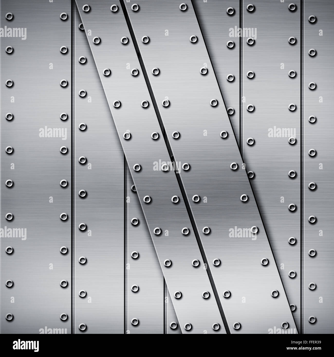 Metal background with a rivets Stock Photo - Alamy