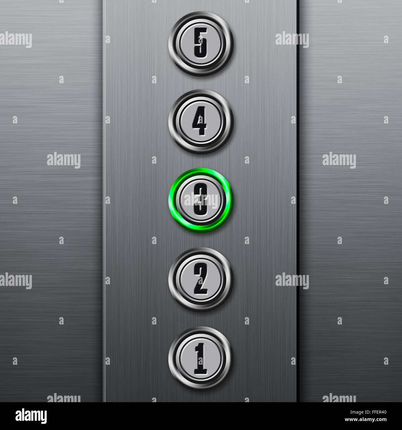 Elevator buttons illustration hi-res stock photography and images - Alamy