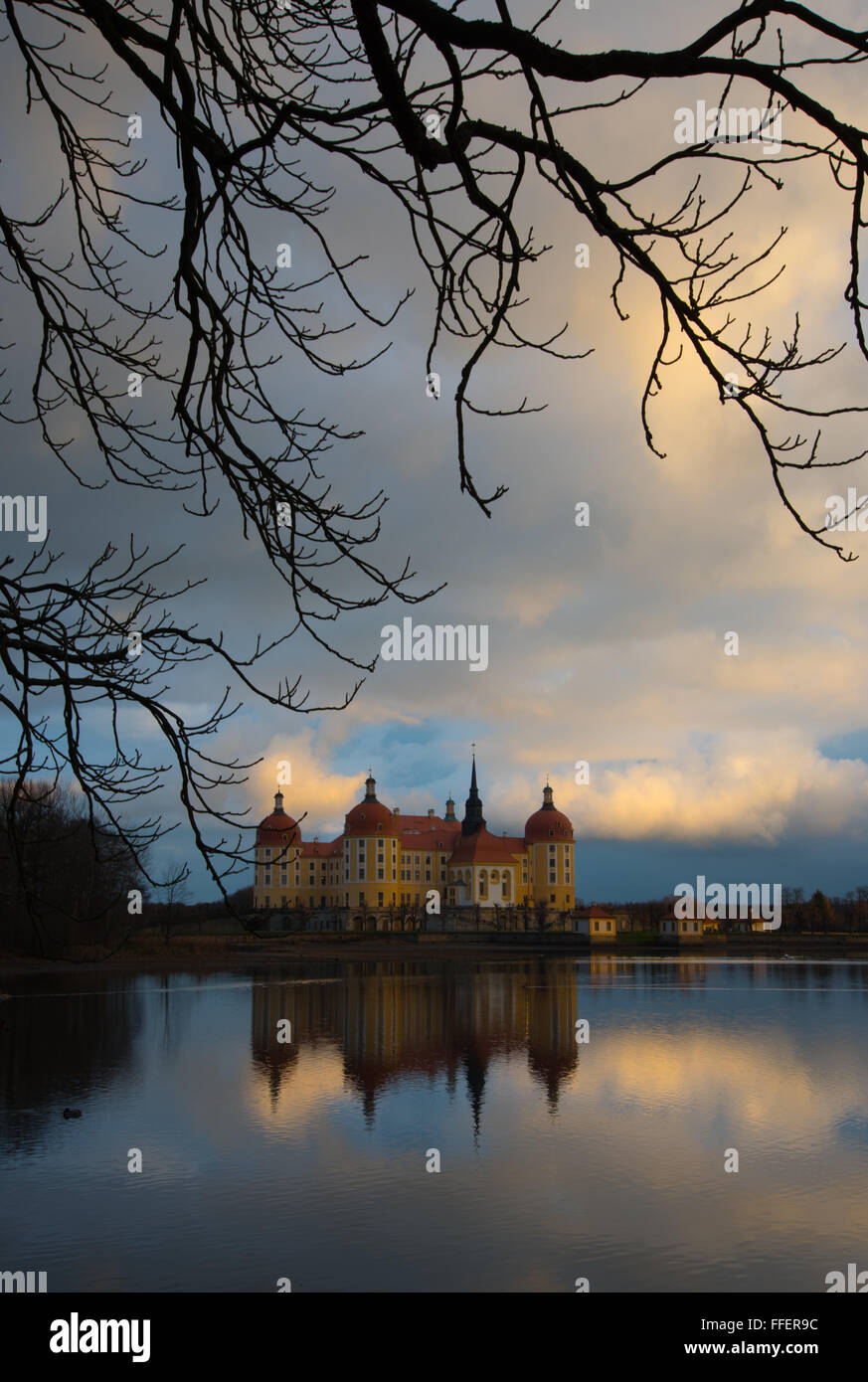 Schloss Moritzburg Castle, Moritzburg, Saxony, Germany Stock Photo - Alamy